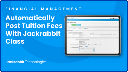 Post Tuition Fees With Jackrabbit Class - Jackrabbit Class