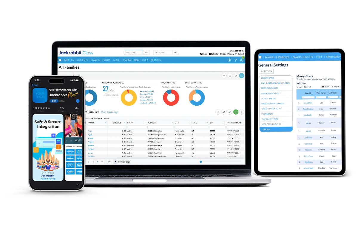 Secure Cloud Based Solution, Uptime Guarantee | Jackrabbit Class