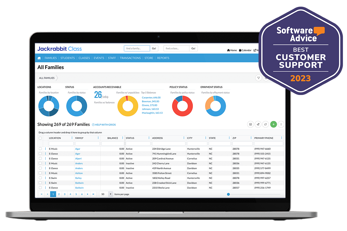 Class Management Software Support & Training | Jackrabbit Class
