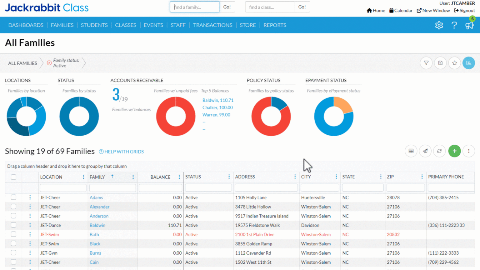 Fan-Favorite Email and Communication Features with Jackrabbit Class