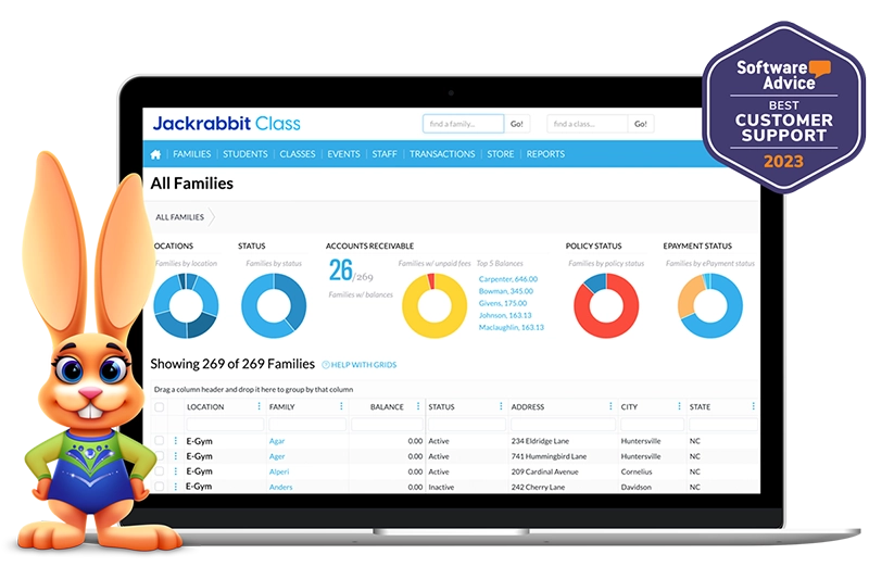 Gymnastics Club Management Software | Jackrabbit Class